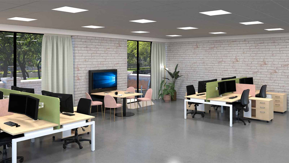 4 Person Pod Desks – Commercial Traders - Office Furniture